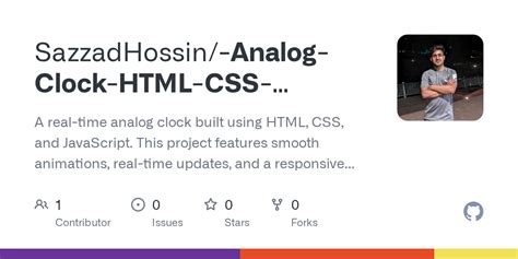 Github Sazzadhossin Analog Clock Html Css Javascript A Real Time