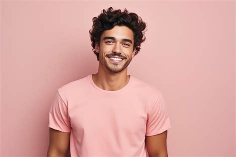 Premium Photo Attractive Handsome Smiling Man Portrait Studio Shot