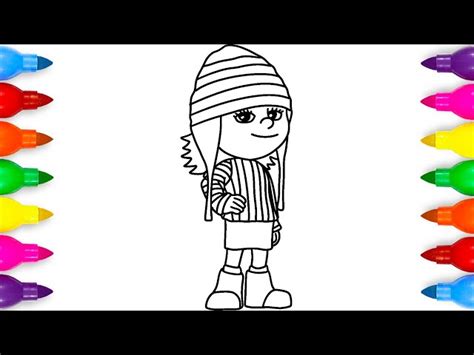 Despicable Me Coloring Pages Edith 2025 Despicable Me Coloring Pages Edith 2025