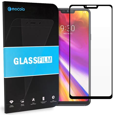 Full Tempered Glass Screen Protector For LG G7 ThinQ Black