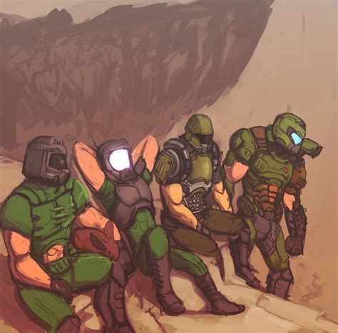 900 Doom Slayer Fanart Ideas Doom Slayer Doom Game