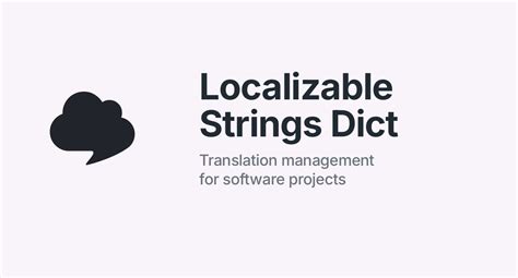 Localizable Strings Dict Simplelocalize