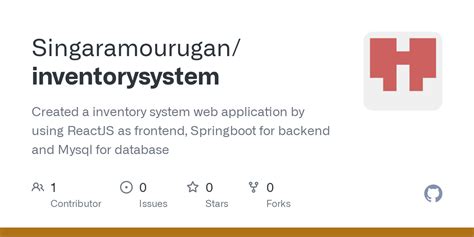Github Singaramouruganinventorysystem Created A Inventory System Web Application By Using