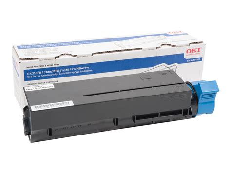 Oki Black High Capacity Toner Cartridge For B431d Dn Series 44574901