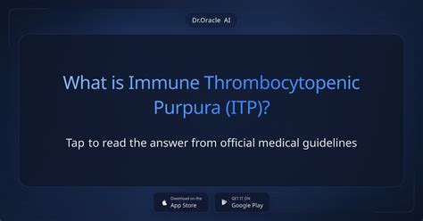 What Is Immune Thrombocytopenic Purpura Itp