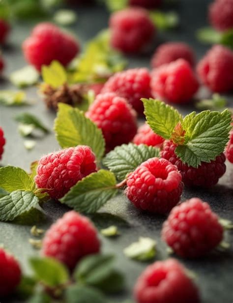 Premium Ai Image Fresh Rassberry