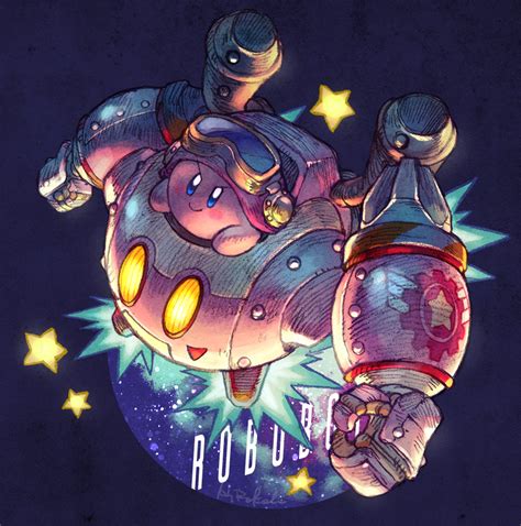 Kirby And Robobot Armor Kirby And 1 More Drawn By Hashibirokou