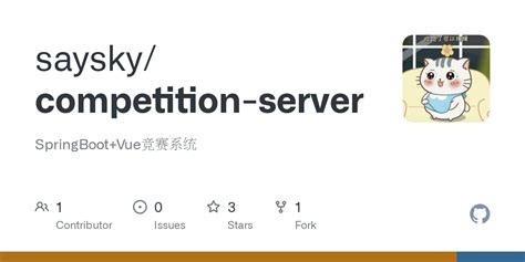 Github Saysky Competition Server Springboot Vue