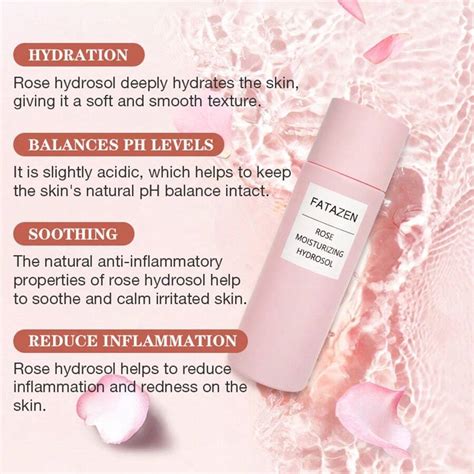 ماء الورد العضوي هيدروسول بخاخ 100 ملل، تونر مرطب طبيعي لجميع أنواع البشرة يهدئ البشرة الجافة