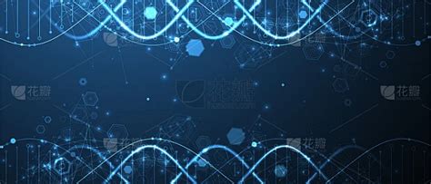 发光的氖dna链。生物技术、生物化学、科学、医学概念。素材 花瓣网