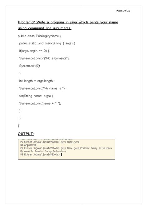 Java Fileprcical Java Practical File Program 0 1write A Program In