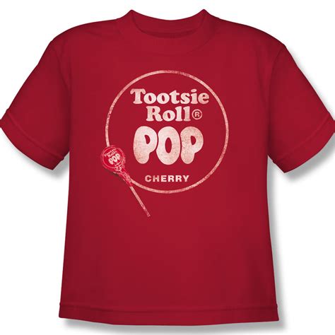 Tootsie Roll Pop Logo Red Youth Tee