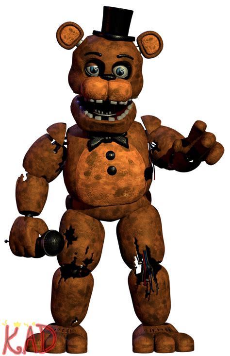 Withered Freddy Render 3 By Kingangrydrake On Deviantart