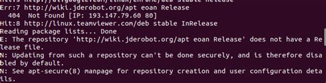 e unable to locate package jderobot · issue 1388 · jderobot base · github