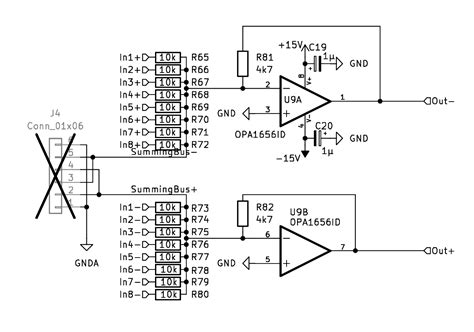 Operational Amplifier Active Analog Summing Circuit With Very High Noise Floor Electrical Operational Amplifier Active Analog Summing Circuit With Very High Noise Floor Electrical