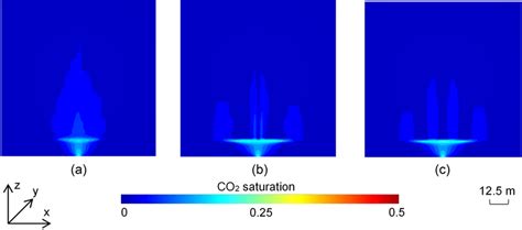 End Point Trapped Co2 Saturation Distributions In The 2d Scenarios Download Scientific