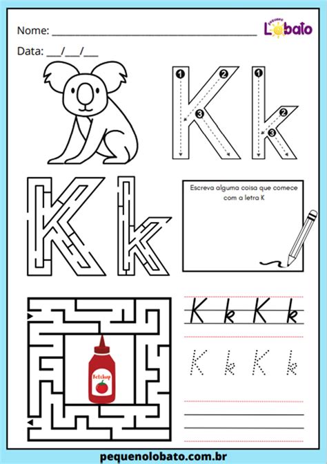 Atividades Com A Letra K Em