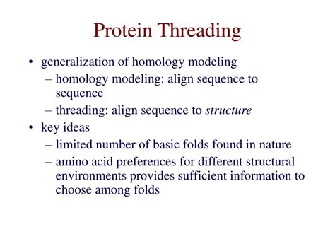 Ppt Protein Structure Prediction In Bioinformatics Powerpoint