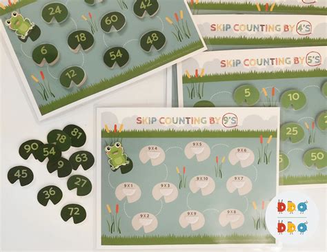Skip Counting 2 12s Multiplication Chart Counting Mats Learning