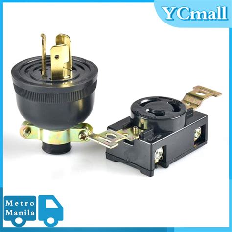 2kw Generator Socket Plug Anti Loose Plug Socket 168f 170f Gx160 Three Pole Plug Shopee