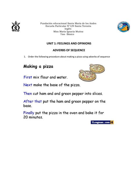 Adverbs Of Sequ… Free Interactive Worksheets 308390