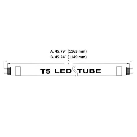 T5 Led Tube 4ft Frosted Bypass Type B 24w Nsf Food Safe Single