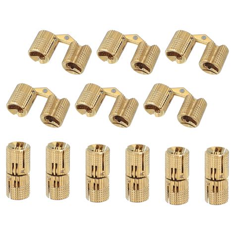 Uxcell Brass Hidden Cylinder Hinges Invisible Concealed Cylindrical