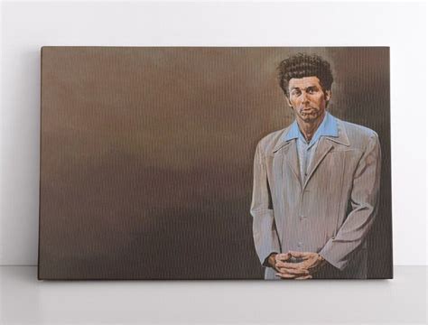 Seinfeld Cosmo The Kramer Painting Portrait On Framed Canvas Wall Art