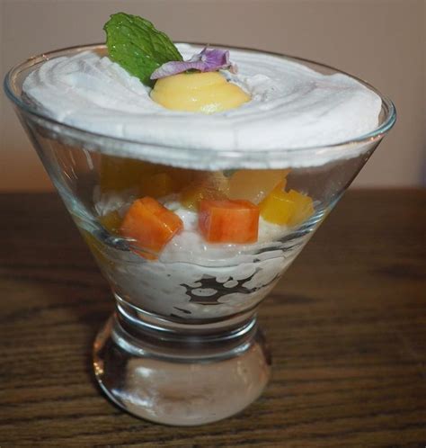 Passion Fruit Tapioca Pavlova Dessert With Coconut