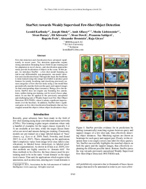 Pdf Starnet Towards Weakly Supervised Few Shot Object Detection