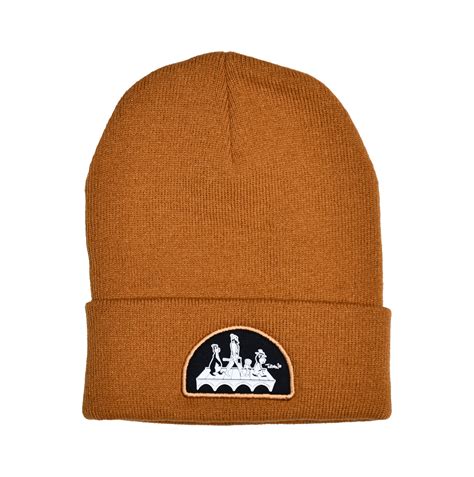 MN Abbey Rd Bl Patch Beanie Dijon – Turman Merch Co
