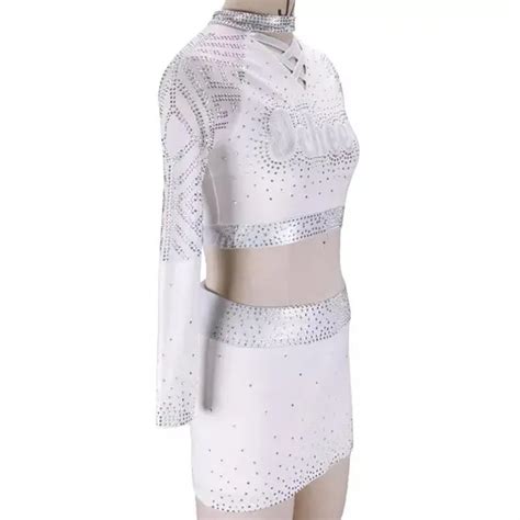 Oem Factory Direct Supply White Cheerleading Uniform Custom Cheer
