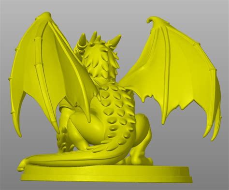 🐉 Abraxos Realistic Throne Of Glass Wyvern Figure・ 3d File For 3d