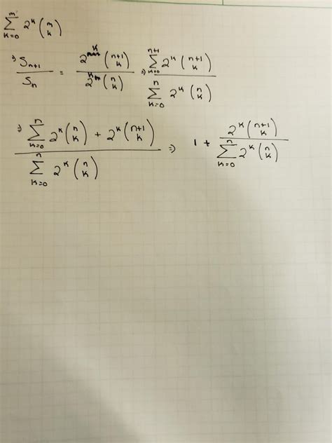 Algebra Precalculus Simplifying This Summation Need Help