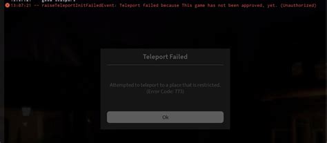 Teleportservice Showing Place Restricted Even Though A Group Rank Has