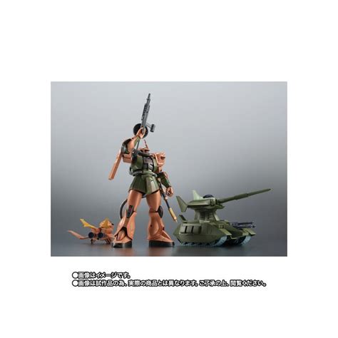 Robot Damashii Side Ms Ms 06fs Zaku Ii Garmas Custom Model And Mazella Attack Earth Invasion