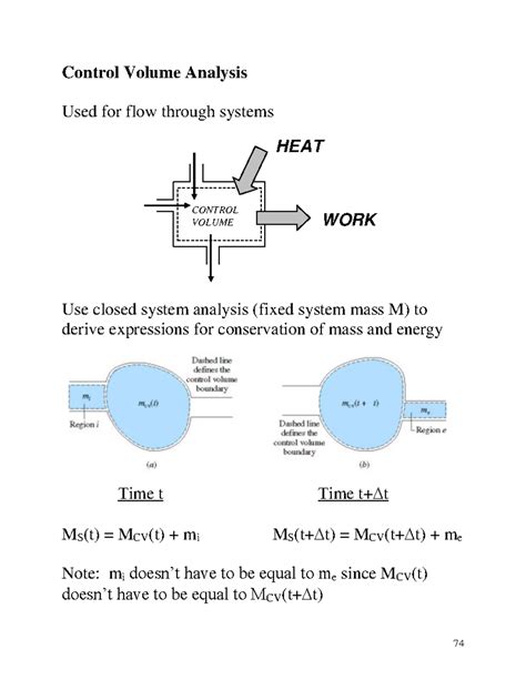 Slide 1 Application Of Thermodynamics Control Volume Analysis Used