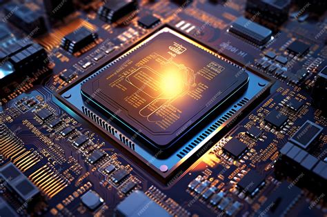Premium Photo Detailed View Of Complex Multicore Cpu Microprocessor Interpreting And Executing