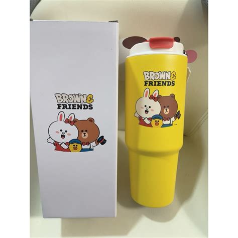 Line Friends大容量手提冰溫杯 冰霸杯 900ml 蝦皮購物