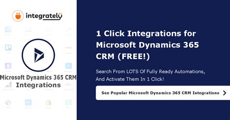 Microsoft Dynamics 365 Crm Integrations 6k Ready Integrations ️