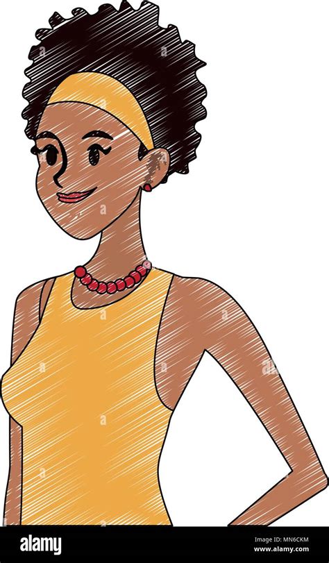 Young Woman Cartoon Scribble Stock Vector Image And Art Alamy