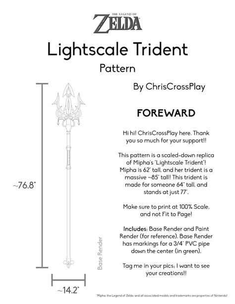 Legend Of Zelda Breath Of The Wild Mipha Lightscale Trident Cosplay