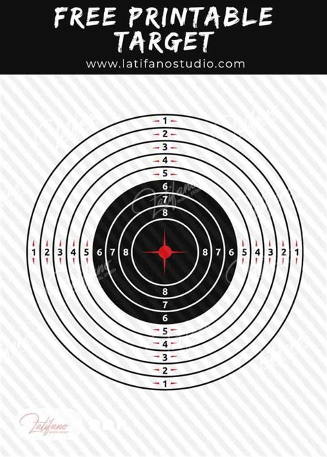 Free Printable Targets For Shooting Practice Free Printable Targets