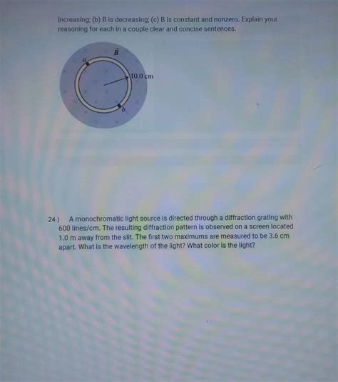 solved 23 a circular loop of wire is in a spatially