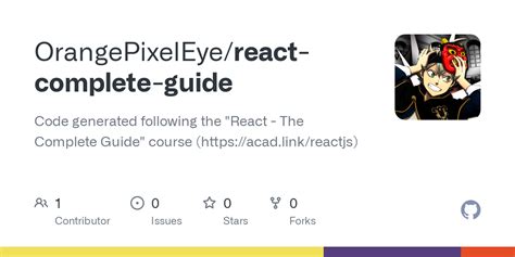 GitHub OrangePixelEye React Complete Guide Code Generated Following The React The Complete
