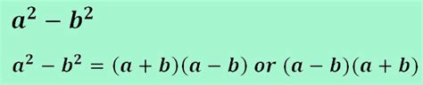 Definition Of Difference Of Squares Math Square