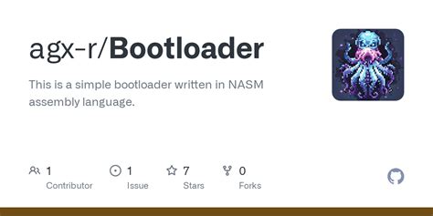 Github Agx Rbootloader This Is A Simple Bootloader Written In Nasm Assembly Language