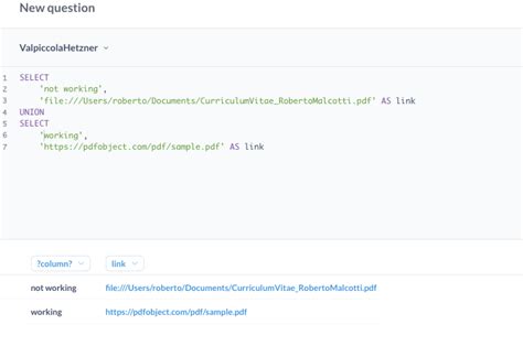 Markdown File Links Not Working In Dashboard Metabase Discussion