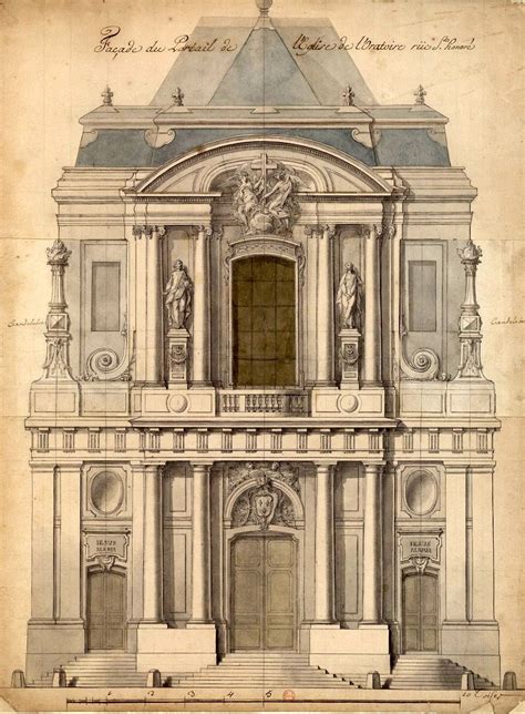 Classical Facade Drawing