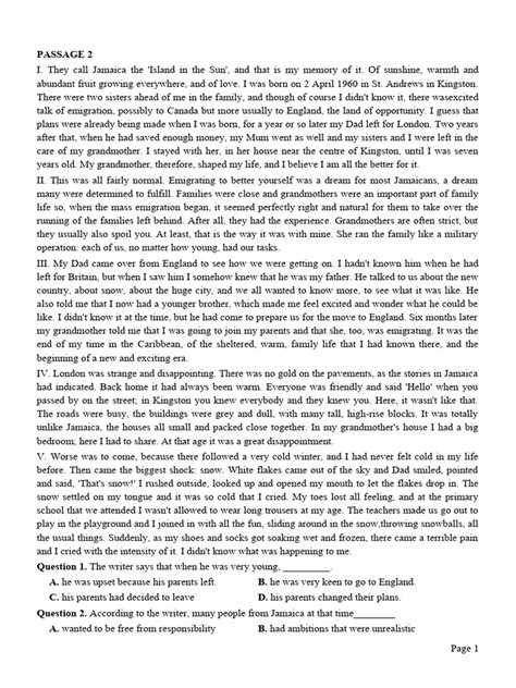 Passage 2 Pdf